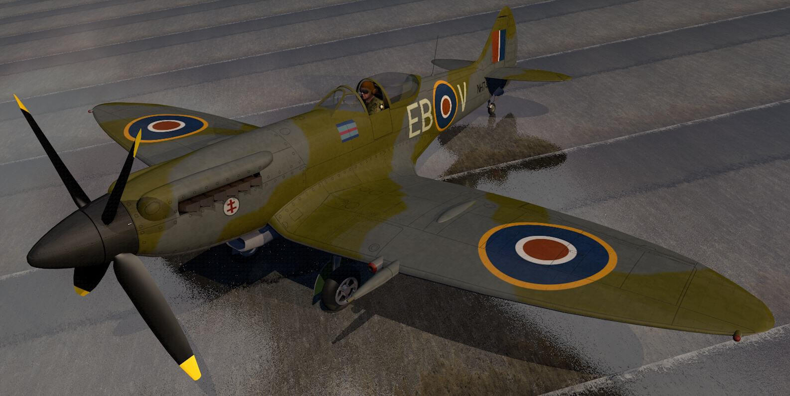 Supermarine Spitfire F Mk-14 (Mk-XIV) 3D Model by ChipBassChaos