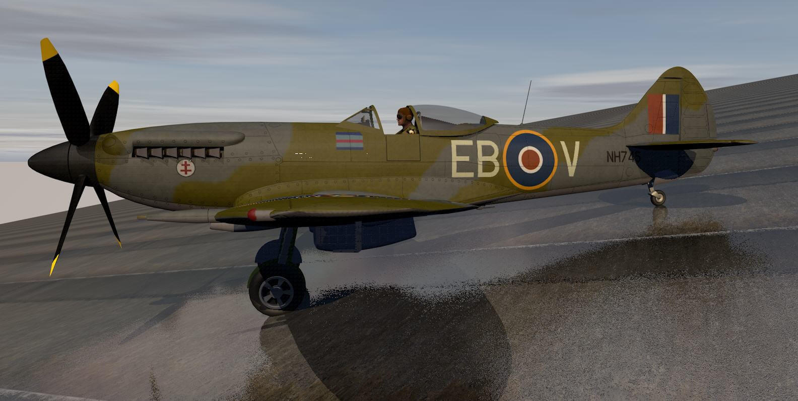 Supermarine Spitfire F Mk-14 (Mk-XIV) 3D Model by ChipBassChaos