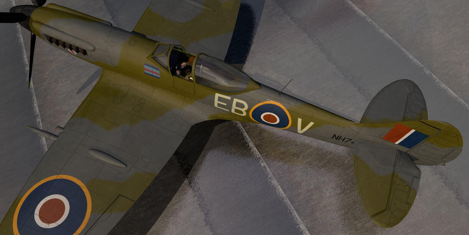 Supermarine Spitfire F Mk-14 (Mk-XIV) 3D Model by ChipBassChaos