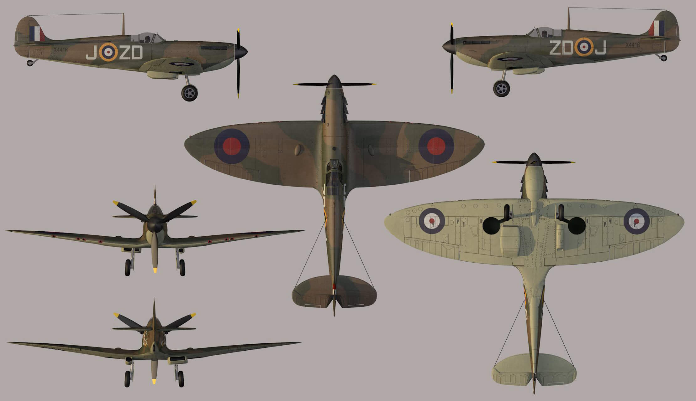 Supermarine Spitfire MK-1 (Revised) 3D Model by ChipBassChaos