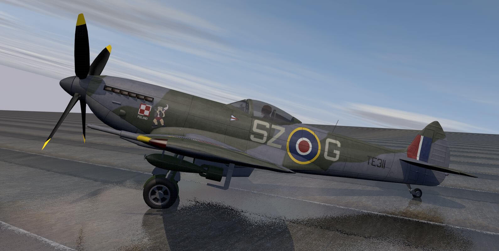 Supermarine Spitfire Mk-16 - Mk-XVI 3D Model by ChipBassChaos