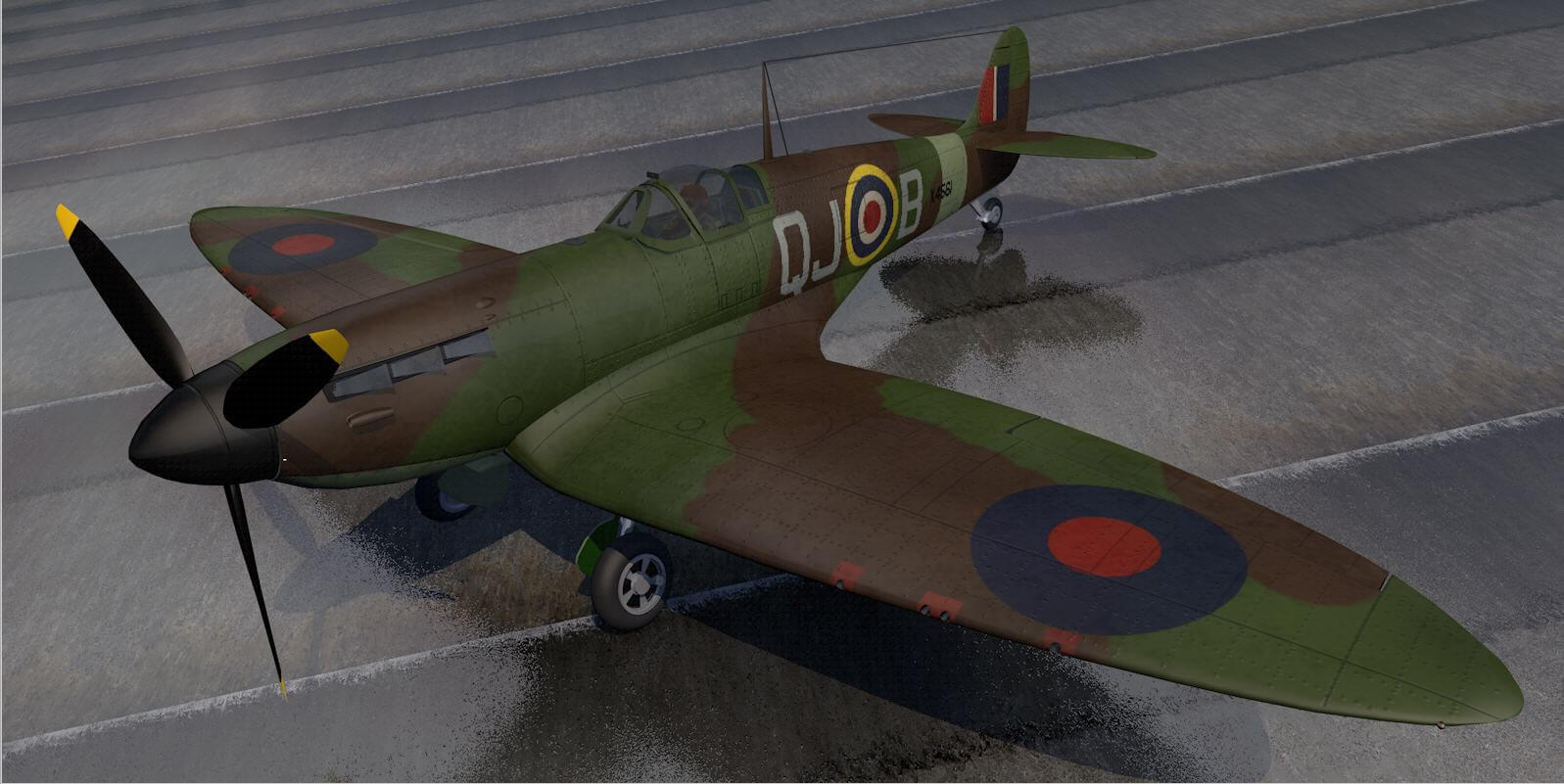 Supermarine Spitfire Mk-1A 3D Model by ChipBassChaos