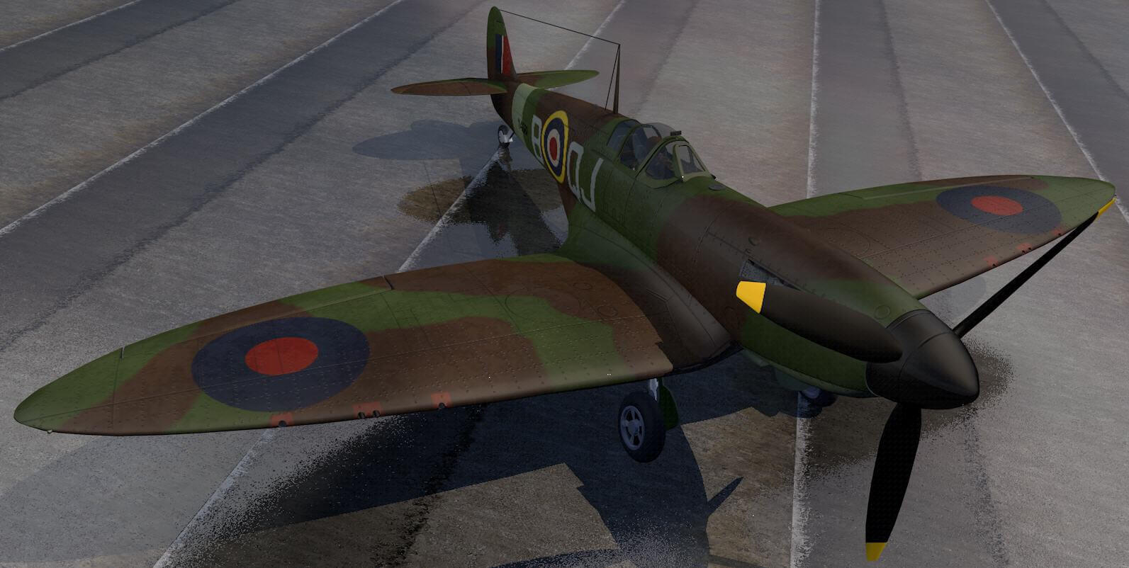 Supermarine Spitfire Mk-1A 3D Model by ChipBassChaos