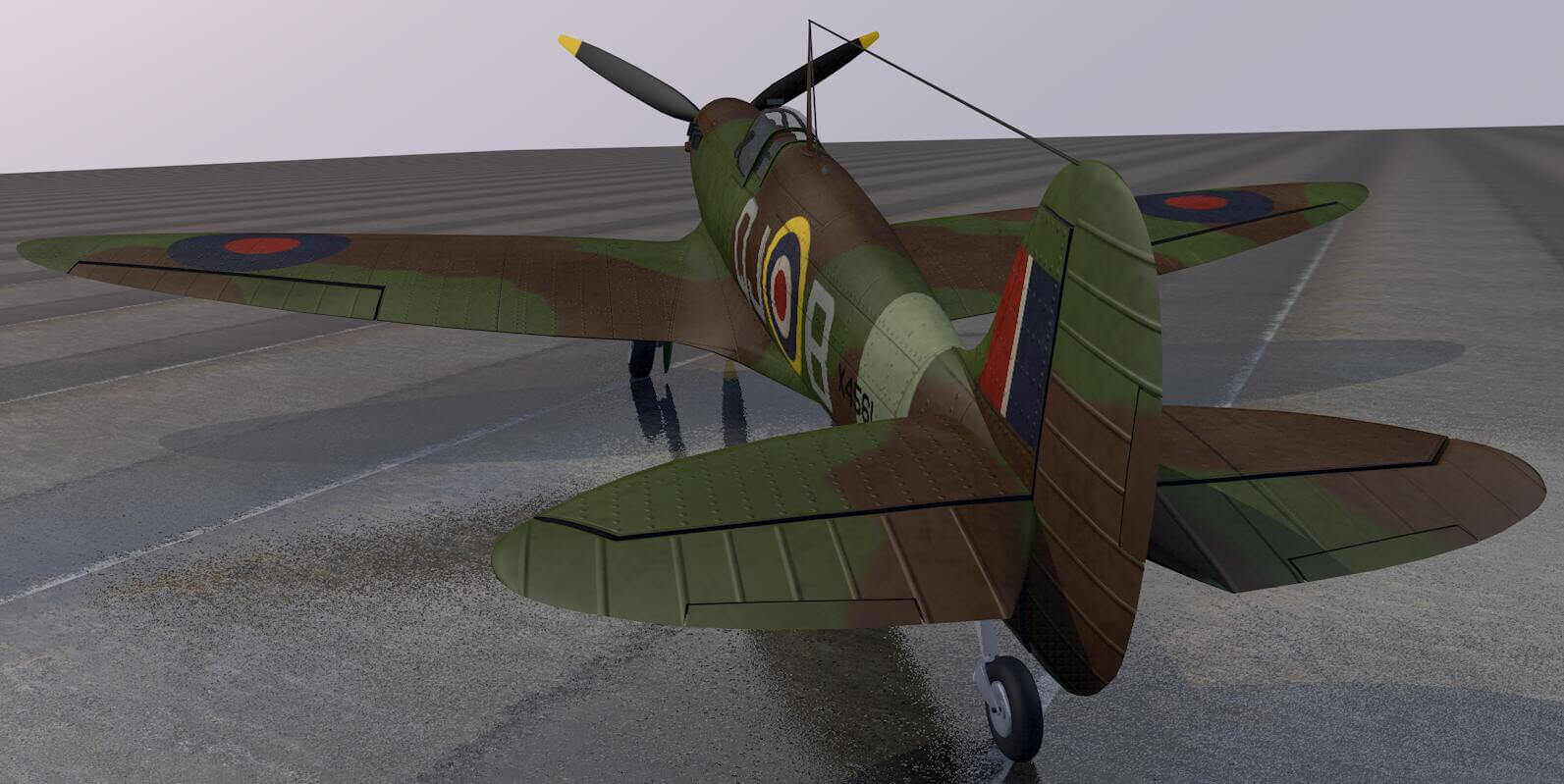 Supermarine Spitfire Mk-1A 3D Model by ChipBassChaos