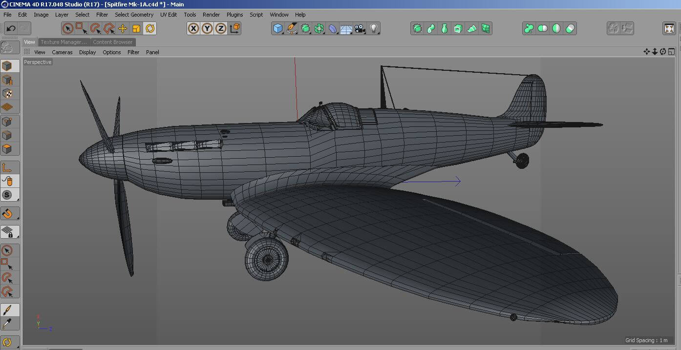 Supermarine Spitfire Mk-1A 3D Model by ChipBassChaos