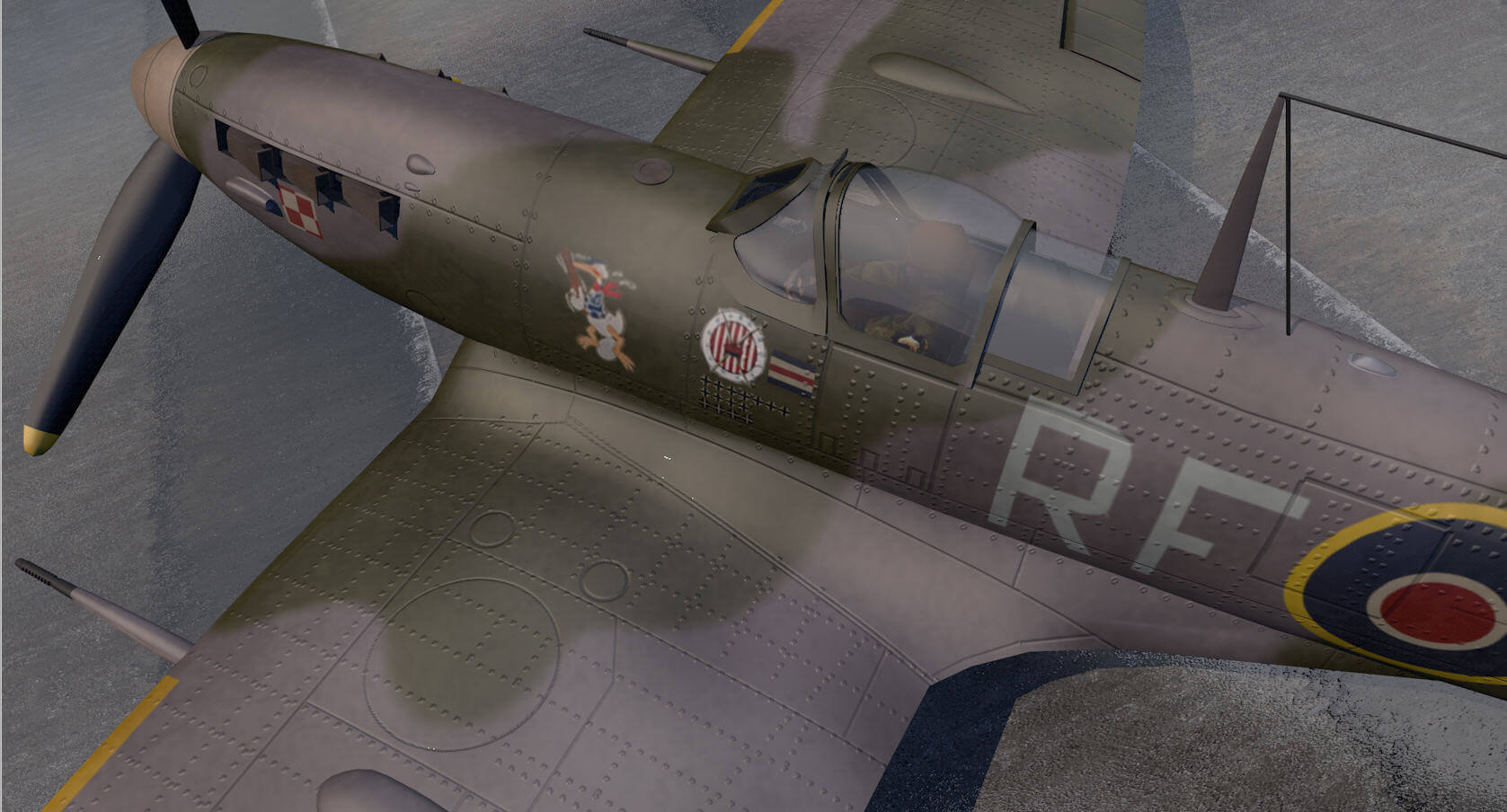 Supermarine Spitfire Mk-5b 3D Model by ChipBassChaos