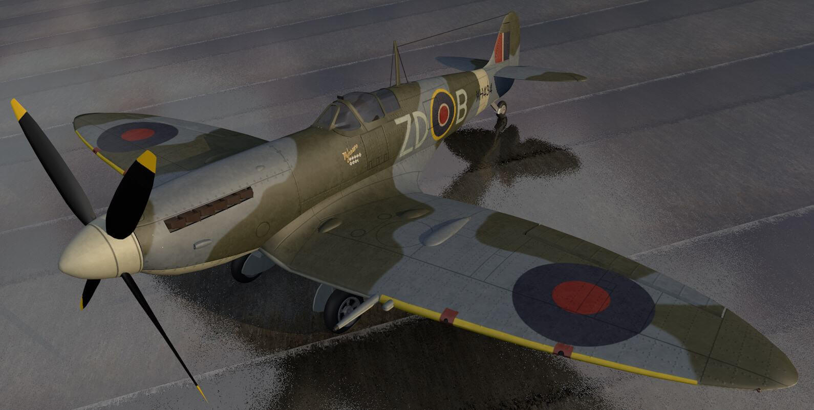 Supermarine Spitfire Mk-9 3D Model by ChipBassChaos