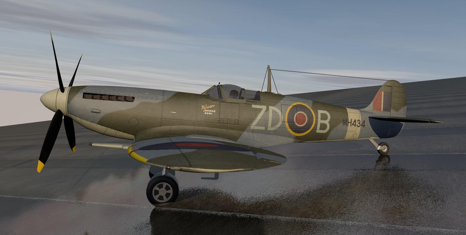 Supermarine Spitfire Mk-9 3D Model by ChipBassChaos