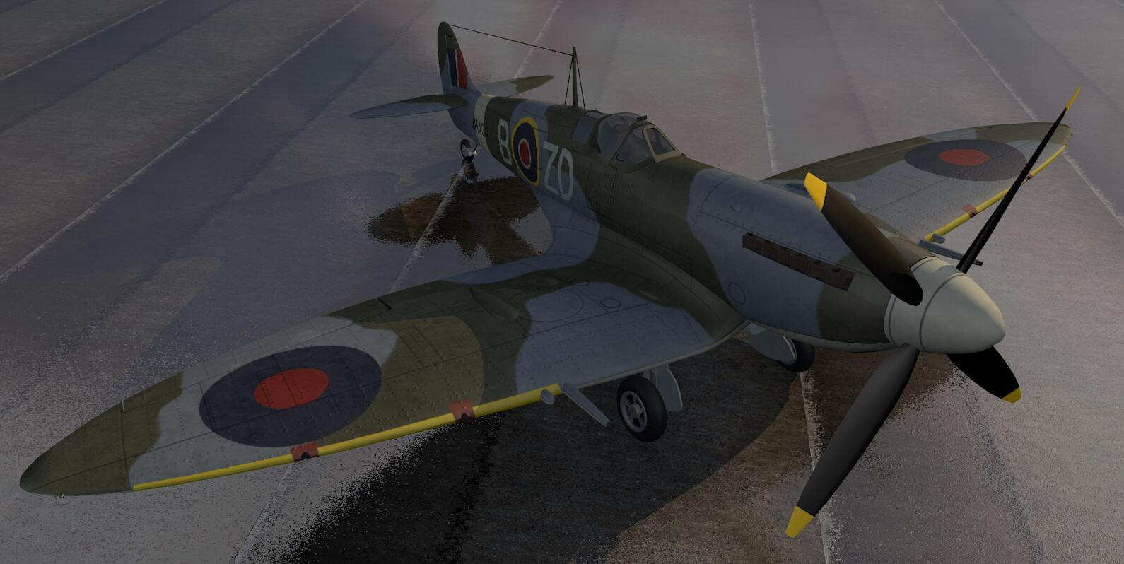 Supermarine Spitfire Mk-9 3D Model by ChipBassChaos