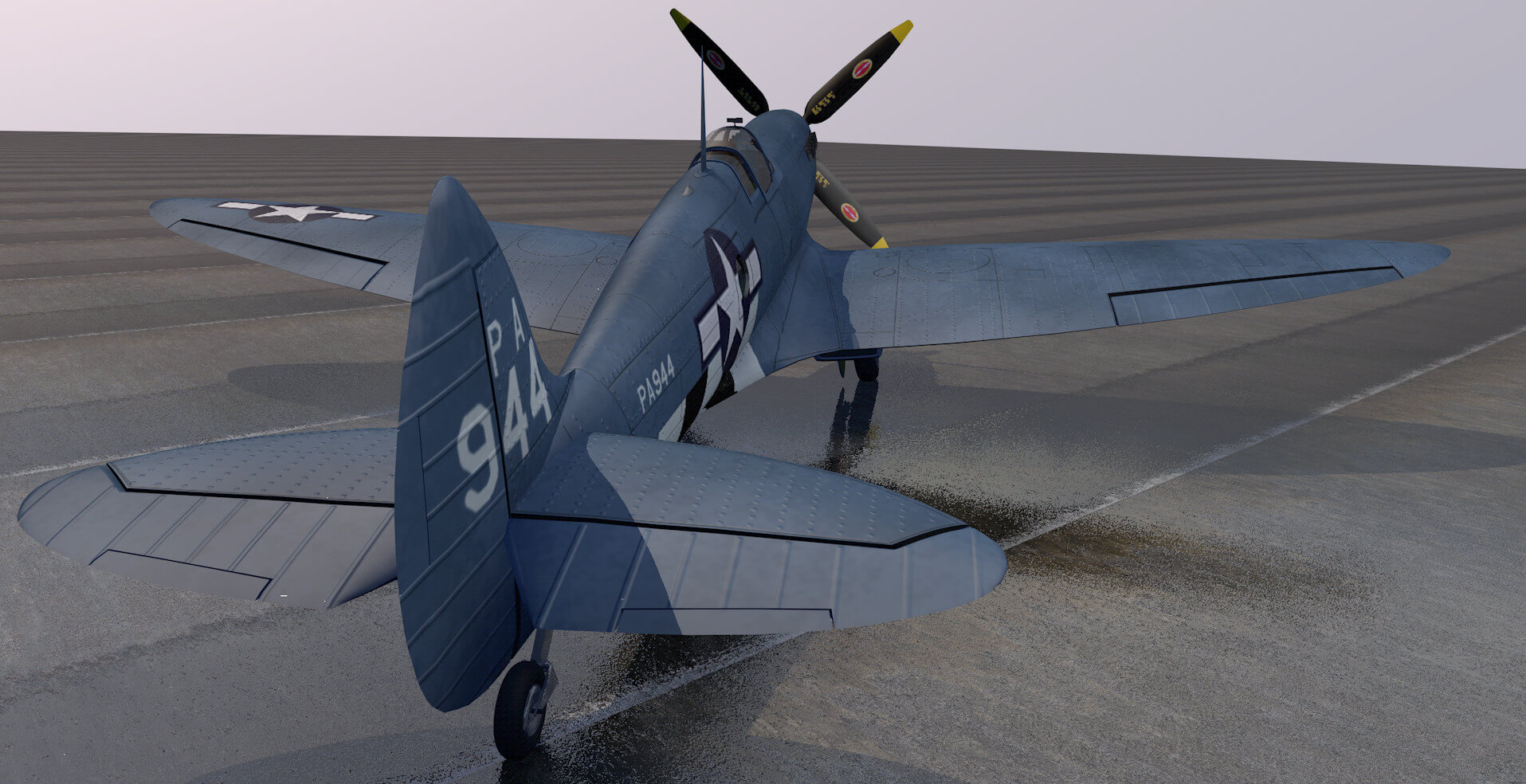 Supermarine Spitfire PRU Mk-11 (USAF) 3D Model by ChipBassChaos