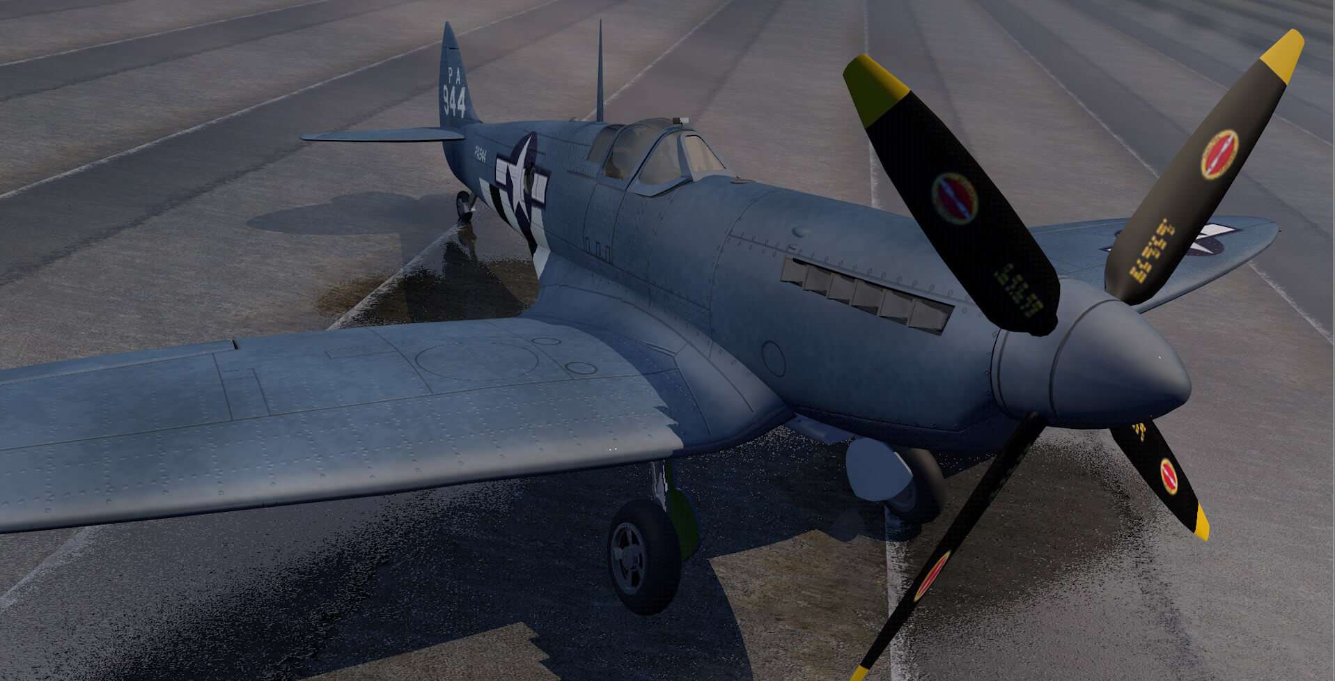 Supermarine Spitfire PRU Mk-11 (USAF) 3D Model by ChipBassChaos