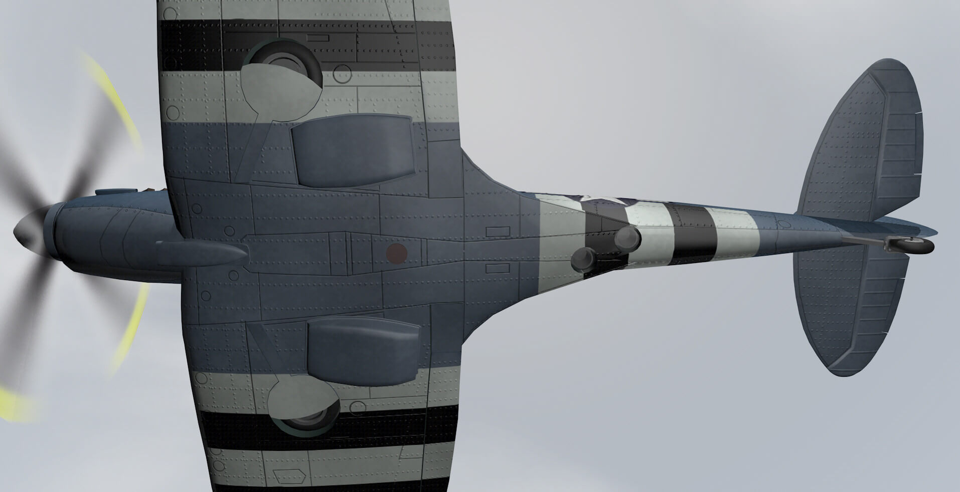 Supermarine Spitfire PRU Mk-11 (USAF) 3D Model by ChipBassChaos