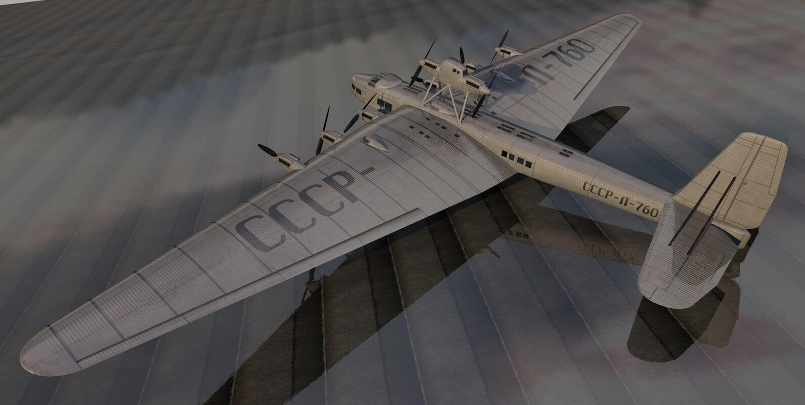 Tupolev ANT-20 Maxim Gorky 3D Model by ChipBassChaos