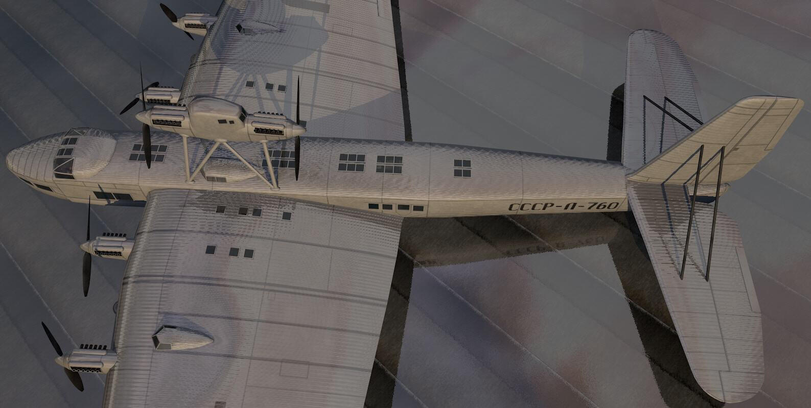 Tupolev ANT-20 Maxim Gorky 3D Model by ChipBassChaos