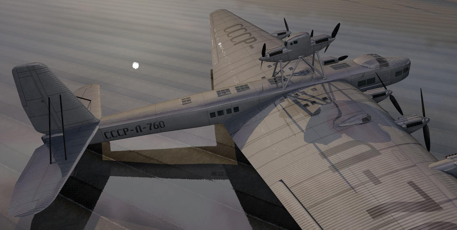 Tupolev ANT-20 Maxim Gorky 3D Model by ChipBassChaos