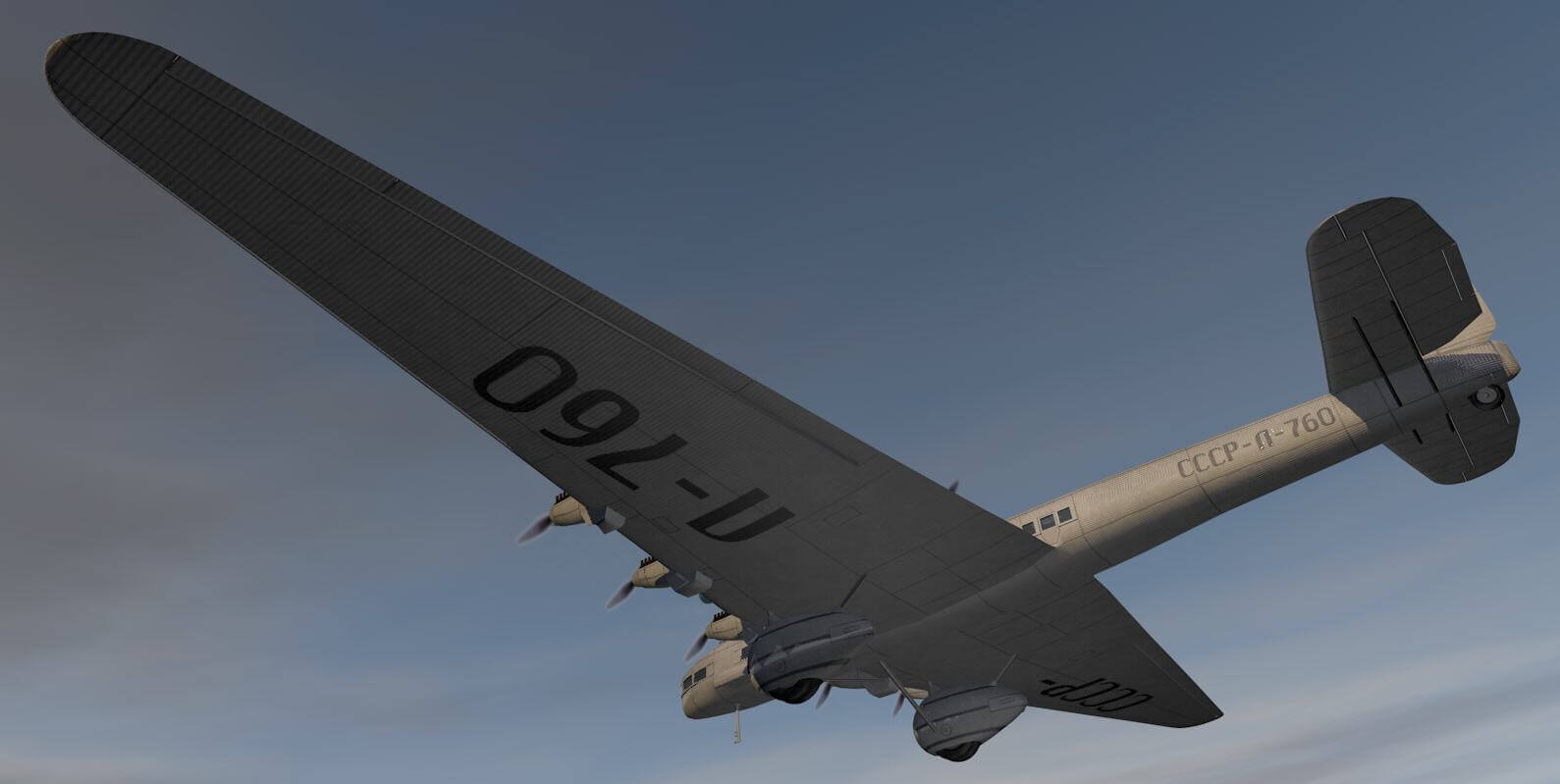 Tupolev ANT-20 Maxim Gorky 3D Model by ChipBassChaos