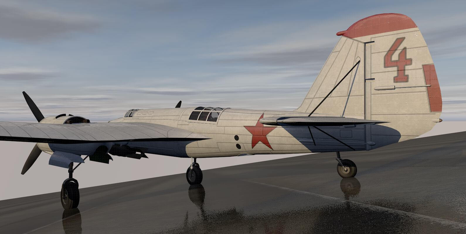 Tupolev SB-2M-100 Early 3D Model by ChipBassChaos