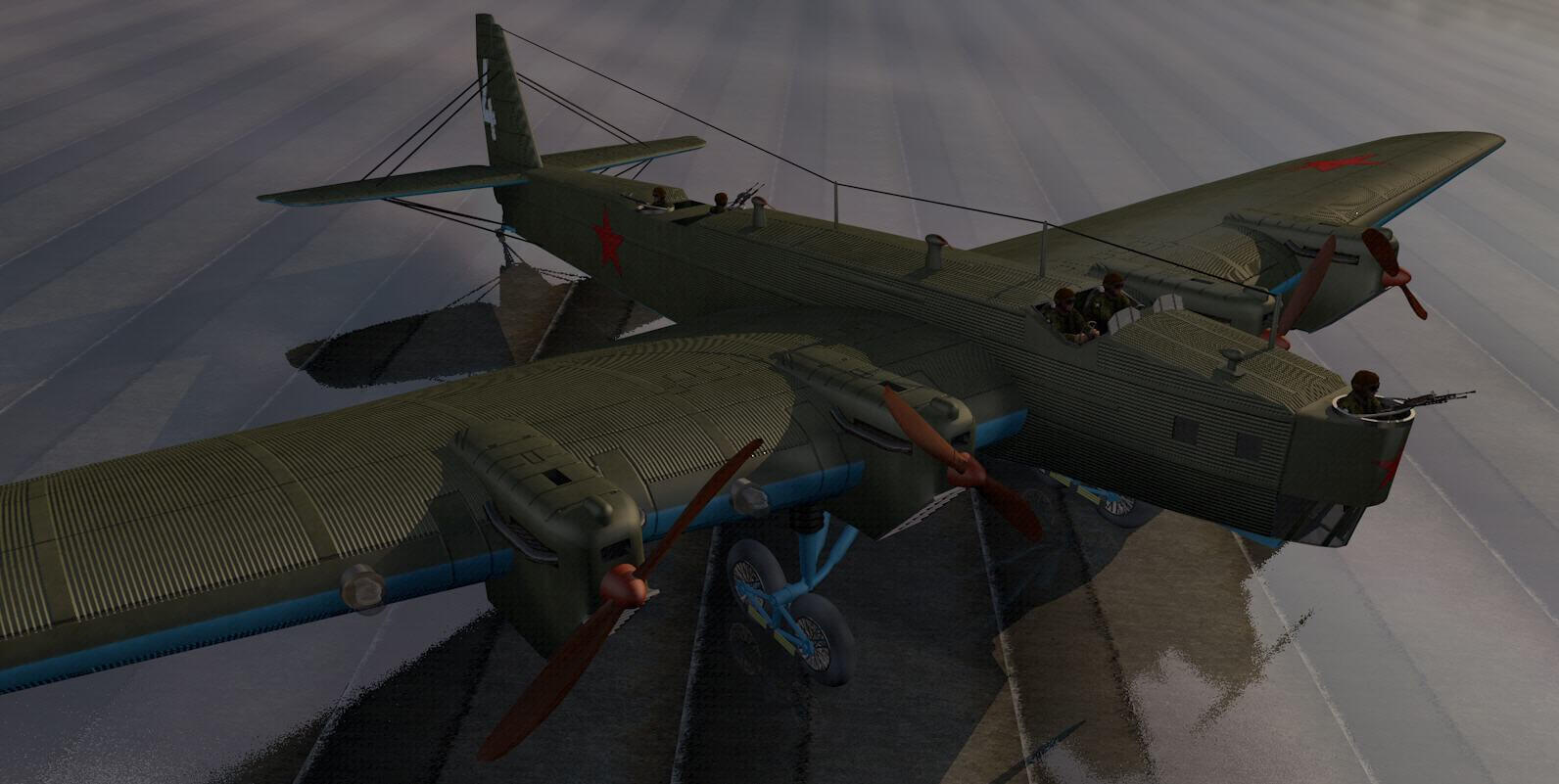 Tupolev TB-3 3D Model by ChipBassChaos