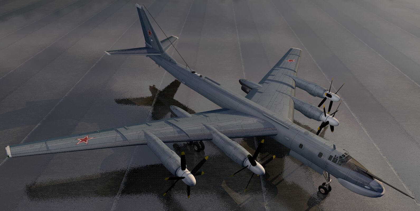 Tupolev TU-95 Bear 3D Model by ChipBassChaos