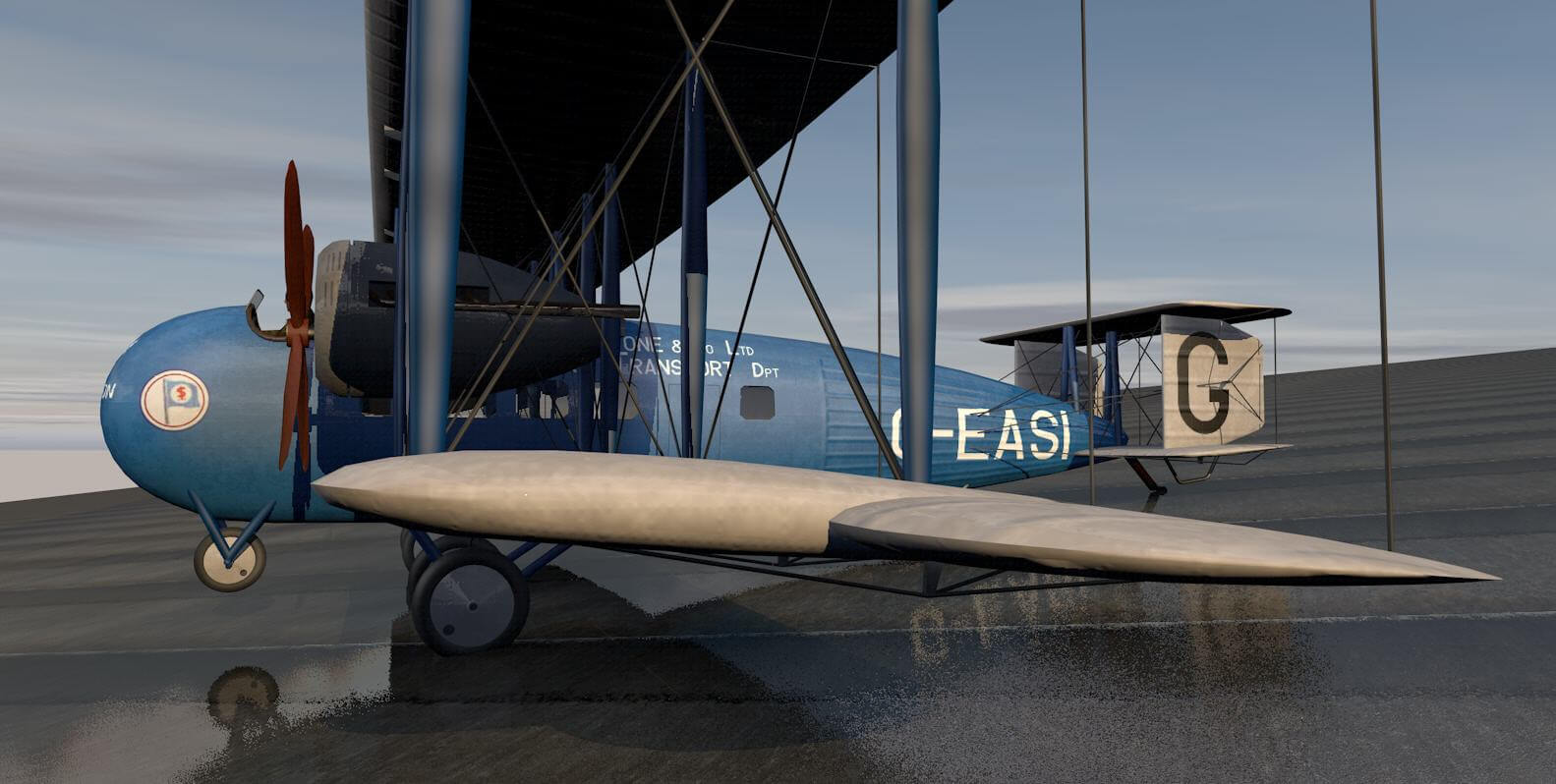 Vickers Vimy 66 Airliner - 3D Model by ChipBassChaos