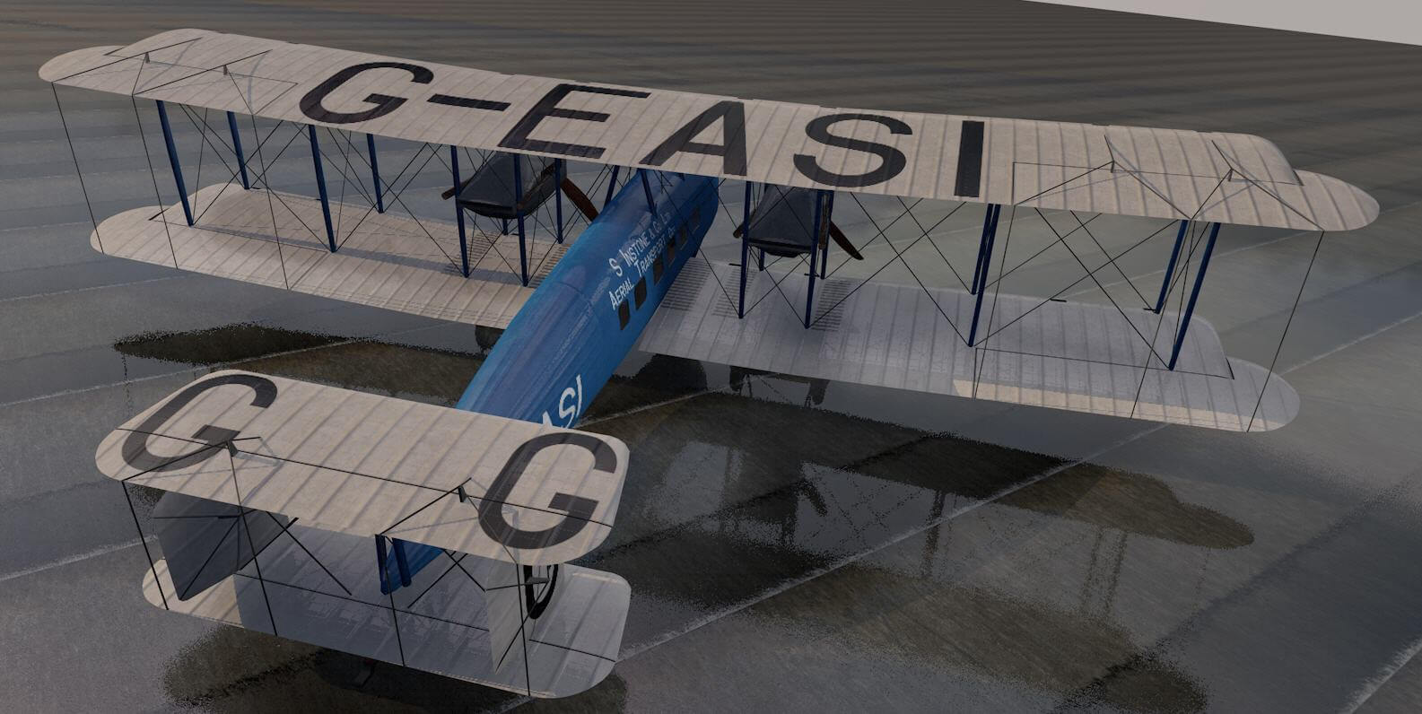 Vickers Vimy 66 Airliner - 3D Model by ChipBassChaos