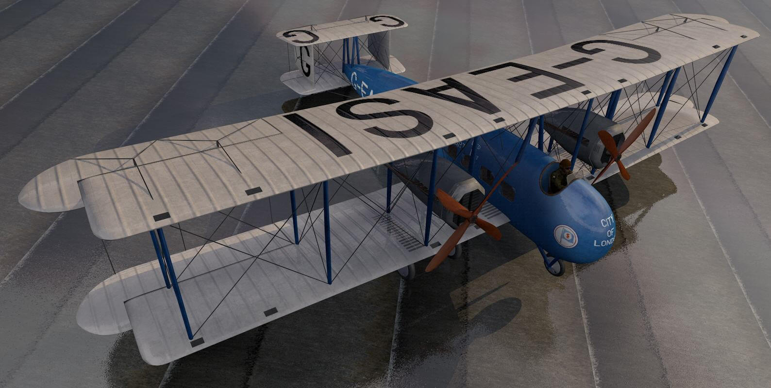Vickers Vimy 66 Airliner - 3D Model by ChipBassChaos