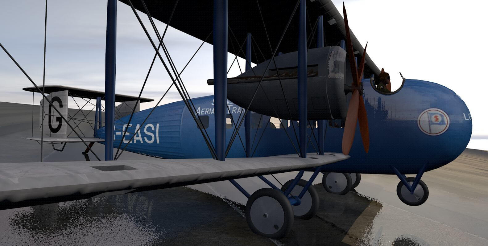 Vickers Vimy 66 Airliner - 3D Model by ChipBassChaos