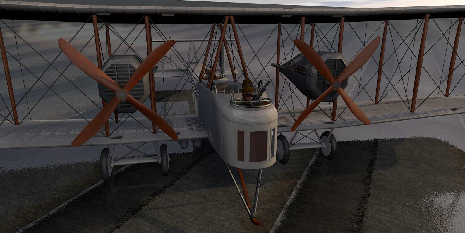 Vickers Vimy - 3D Model by ChipBassChaos