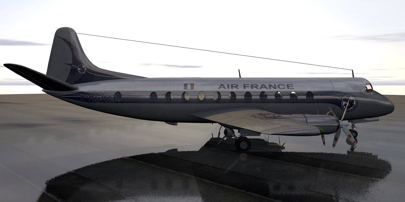 Vickers Viscount - 3D Model by ChipBassChaos
