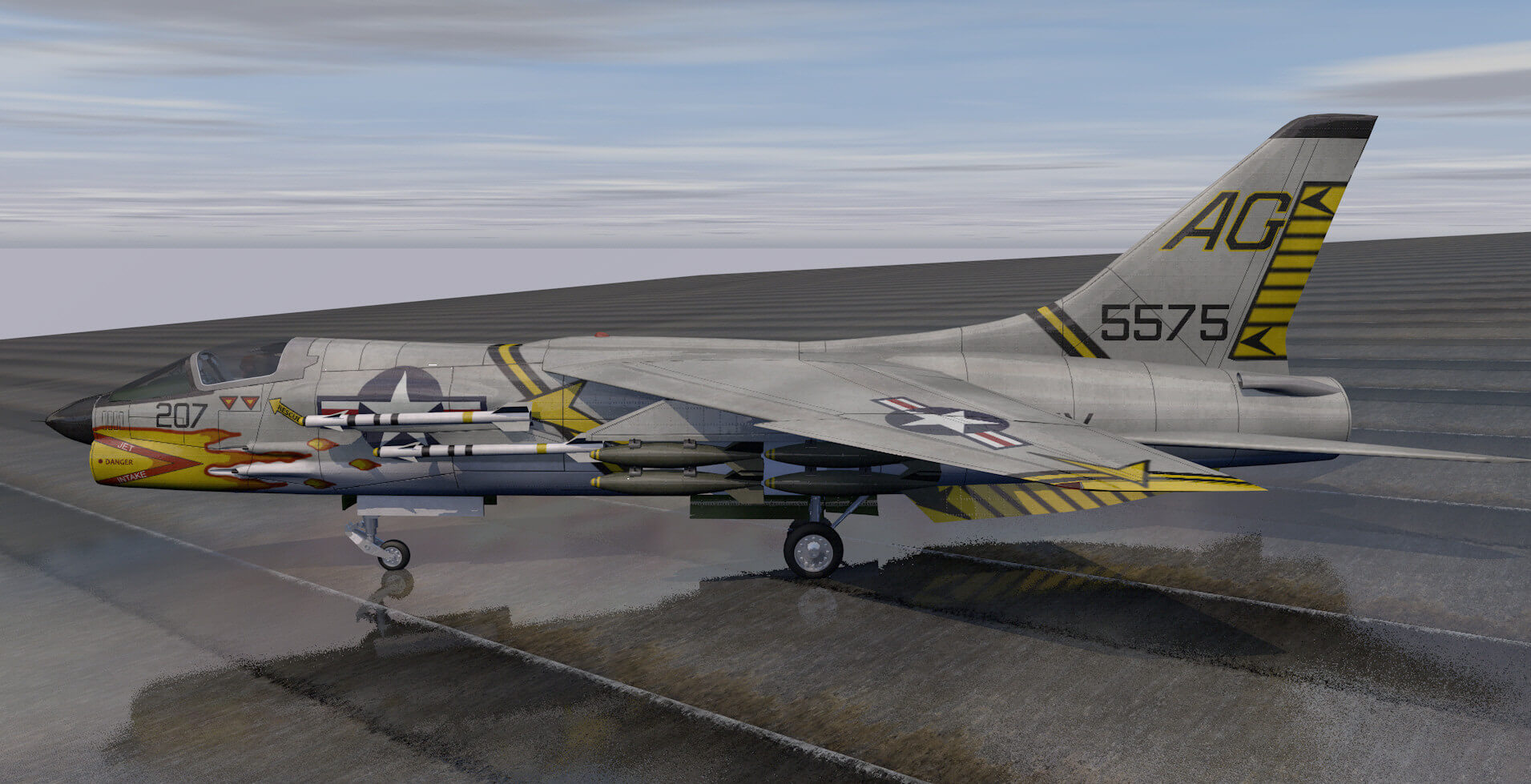 Vought F-8 Crusader 3D Model by ChipBassChaos