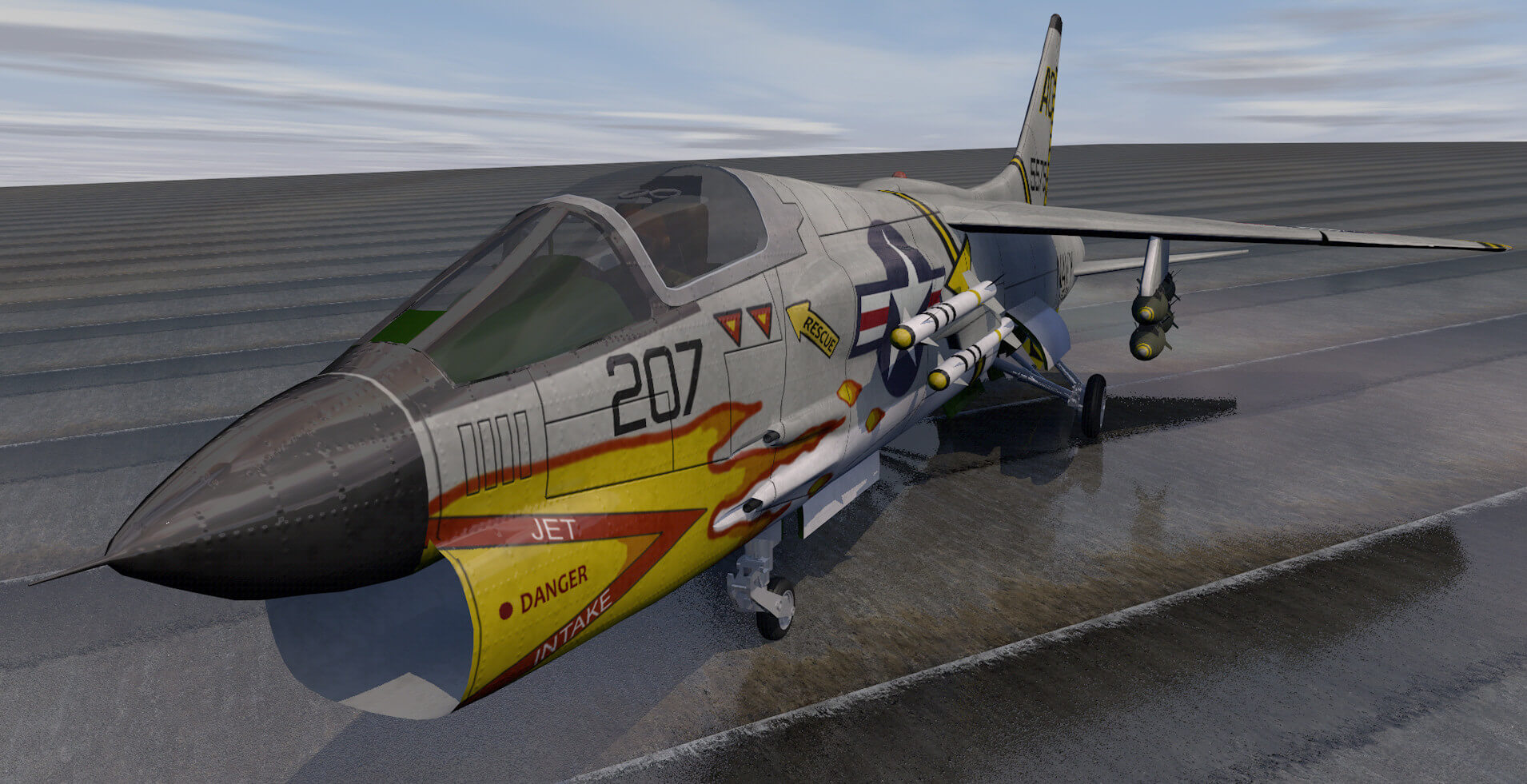 Vought F-8 Crusader 3D Model by ChipBassChaos
