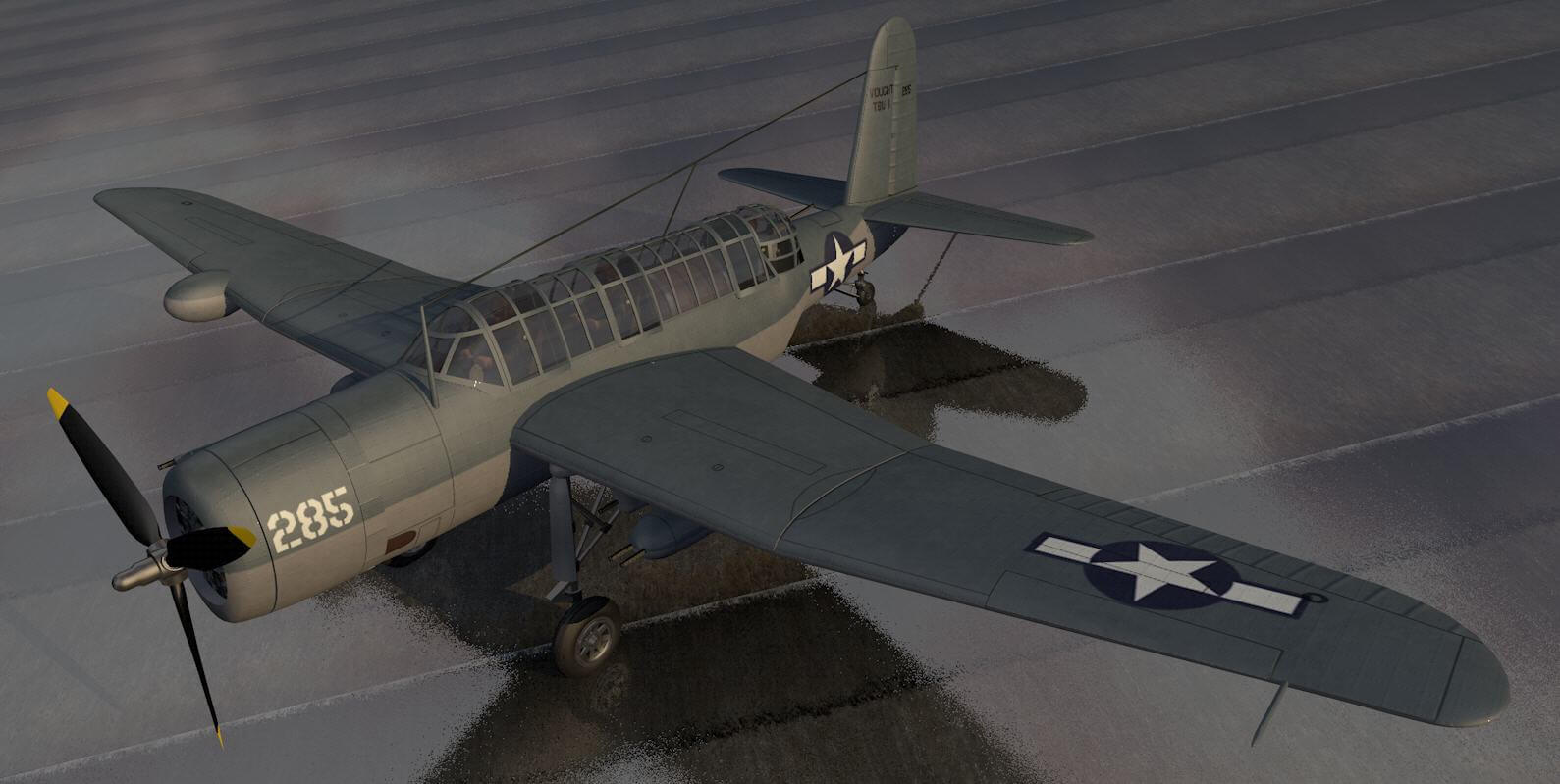 Vought TBU-1 Seawolf or Consolidated TBY-1 Seawolf 3D Model by ...