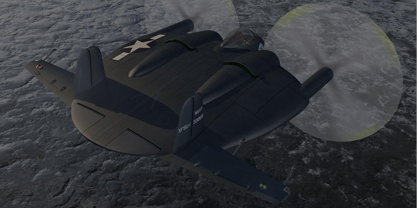 Vought XF5U-1 Flying Flapjack 3D Model by ChipBassChaos