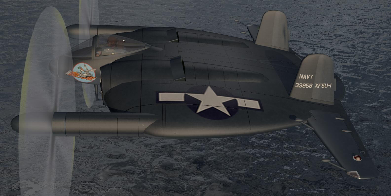 Vought XF5U-1 Flying Flapjack 3D Model by ChipBassChaos