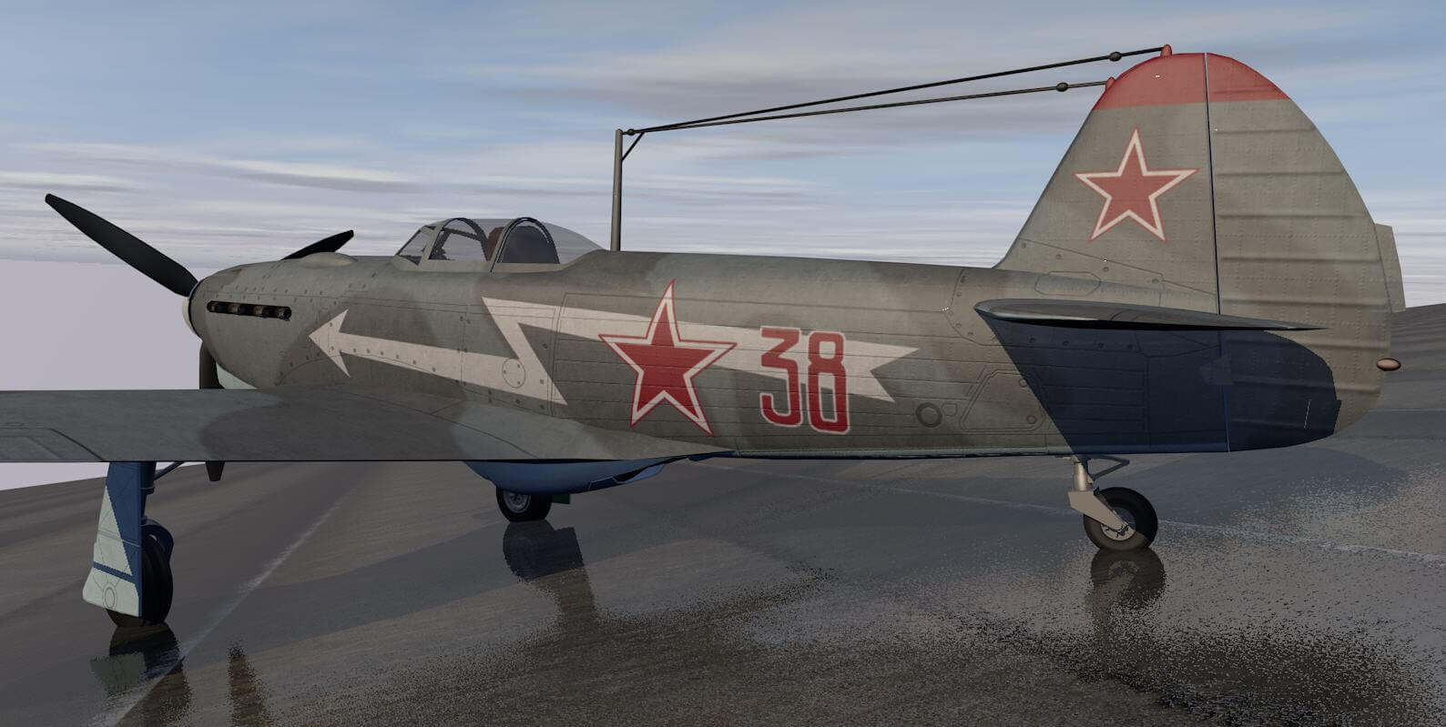 Yakovlev Yak-1B 3D Model by ChipBassChaos