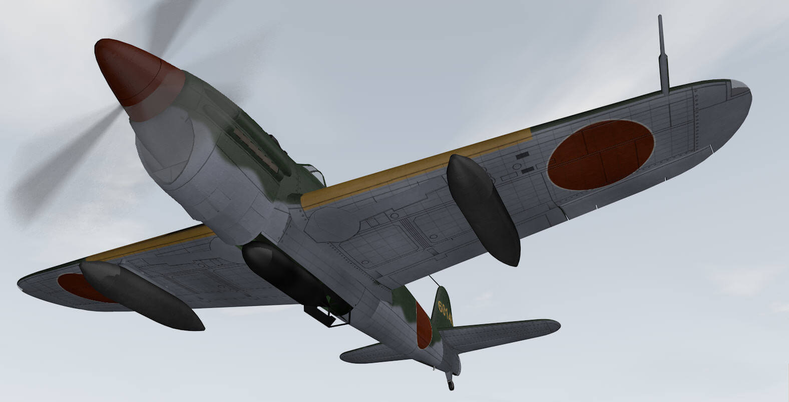 Yokosuka D4Y2 Suisei (Judy) - 3D Model by ChipBassChaos