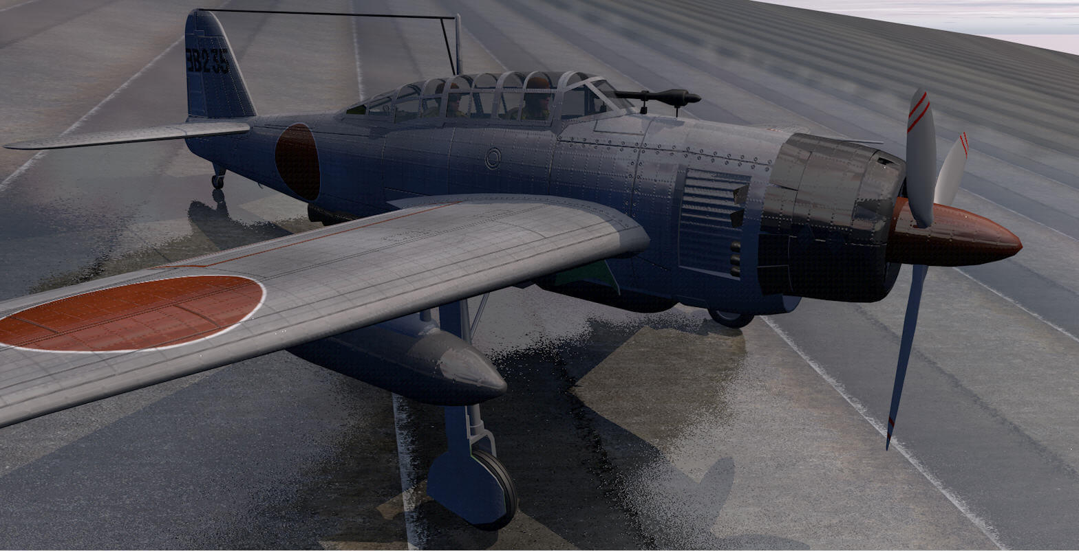 Yokosuka D4Y3 Suisei (Judy) - 3D Model by ChipBassChaos