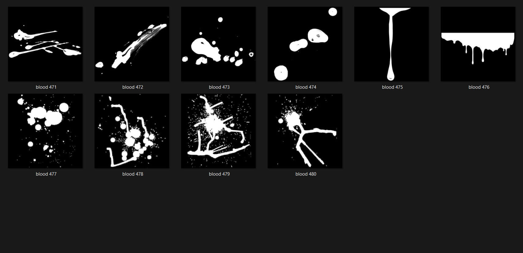 Blood 600 Alpha 2K Size Full Pack Part 5 - 3D Texture by chiraggg_02