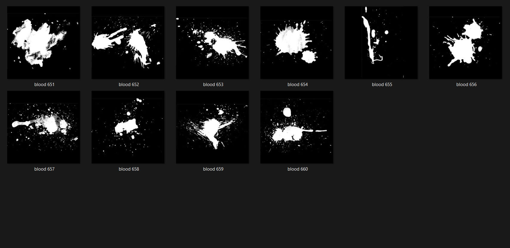 Blood 600 Alpha 2K Size Full Pack Part 7 - 3D Texture by chiraggg_02