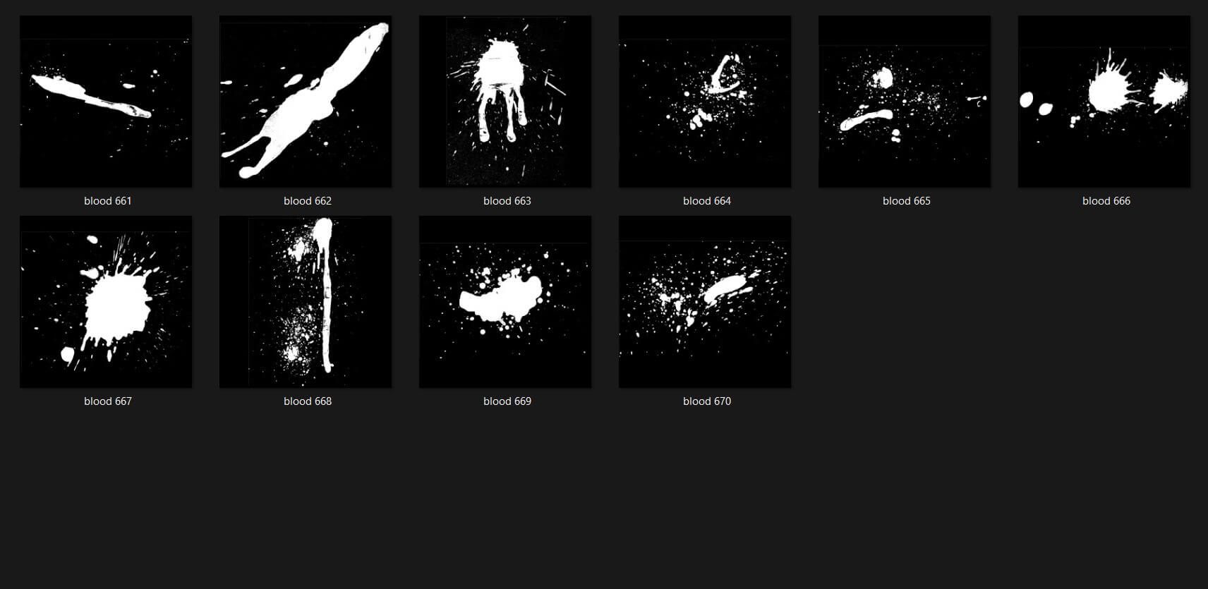 Blood 600 Alpha 2K Size Full Pack Part 7 - 3D Texture by chiraggg_02