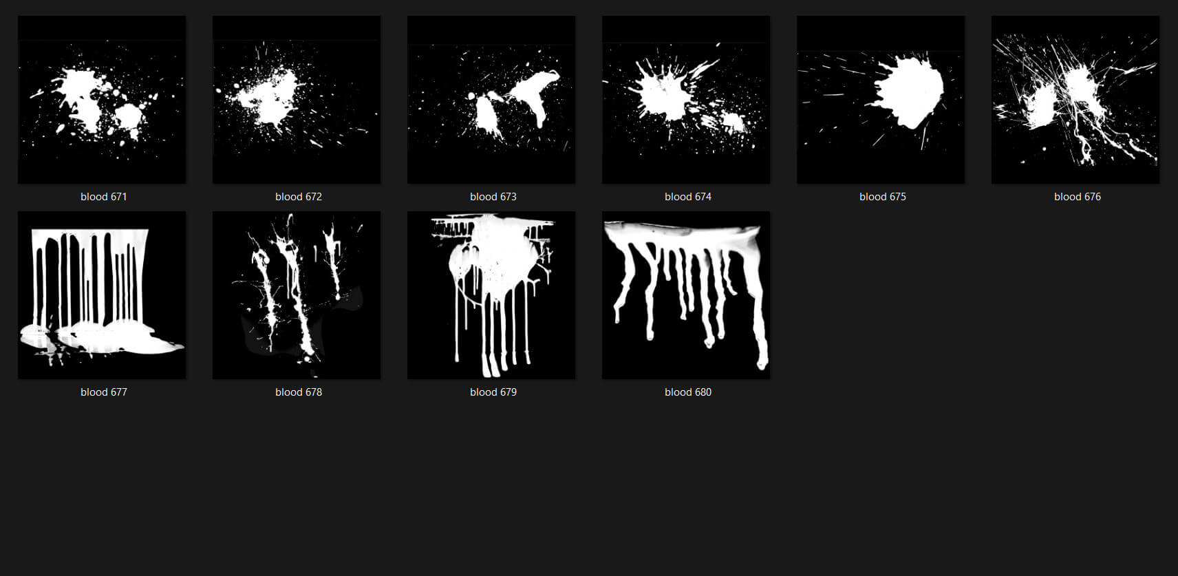 Blood 600 Alpha 2K Size Full Pack Part 7 - 3D Texture by chiraggg_02