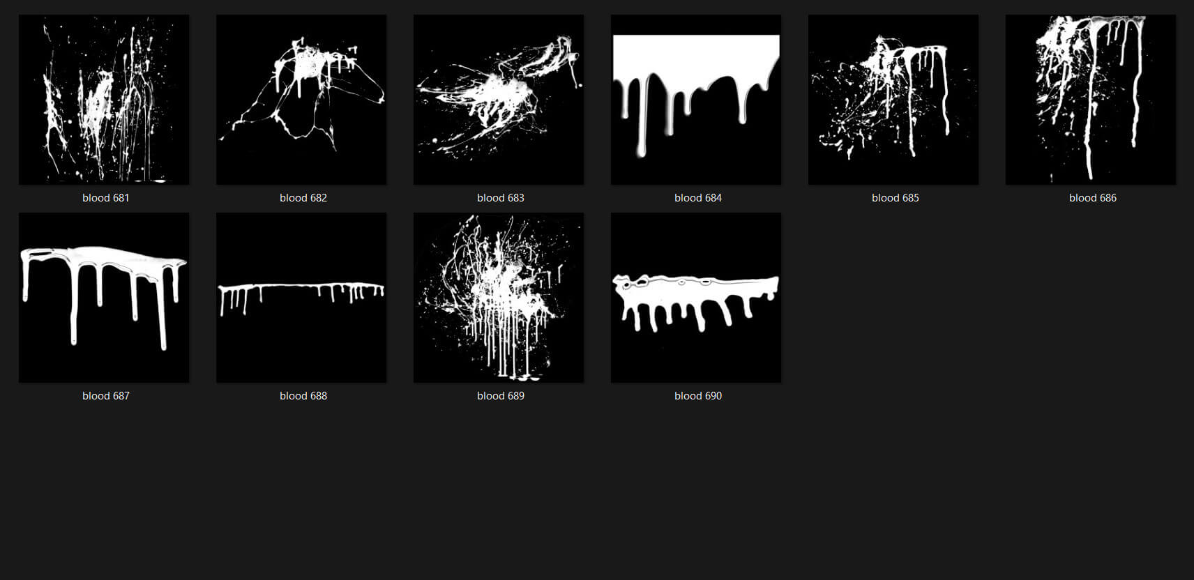 Blood 600 Alpha 2K Size Full Pack Part 7 - 3D Texture by chiraggg_02