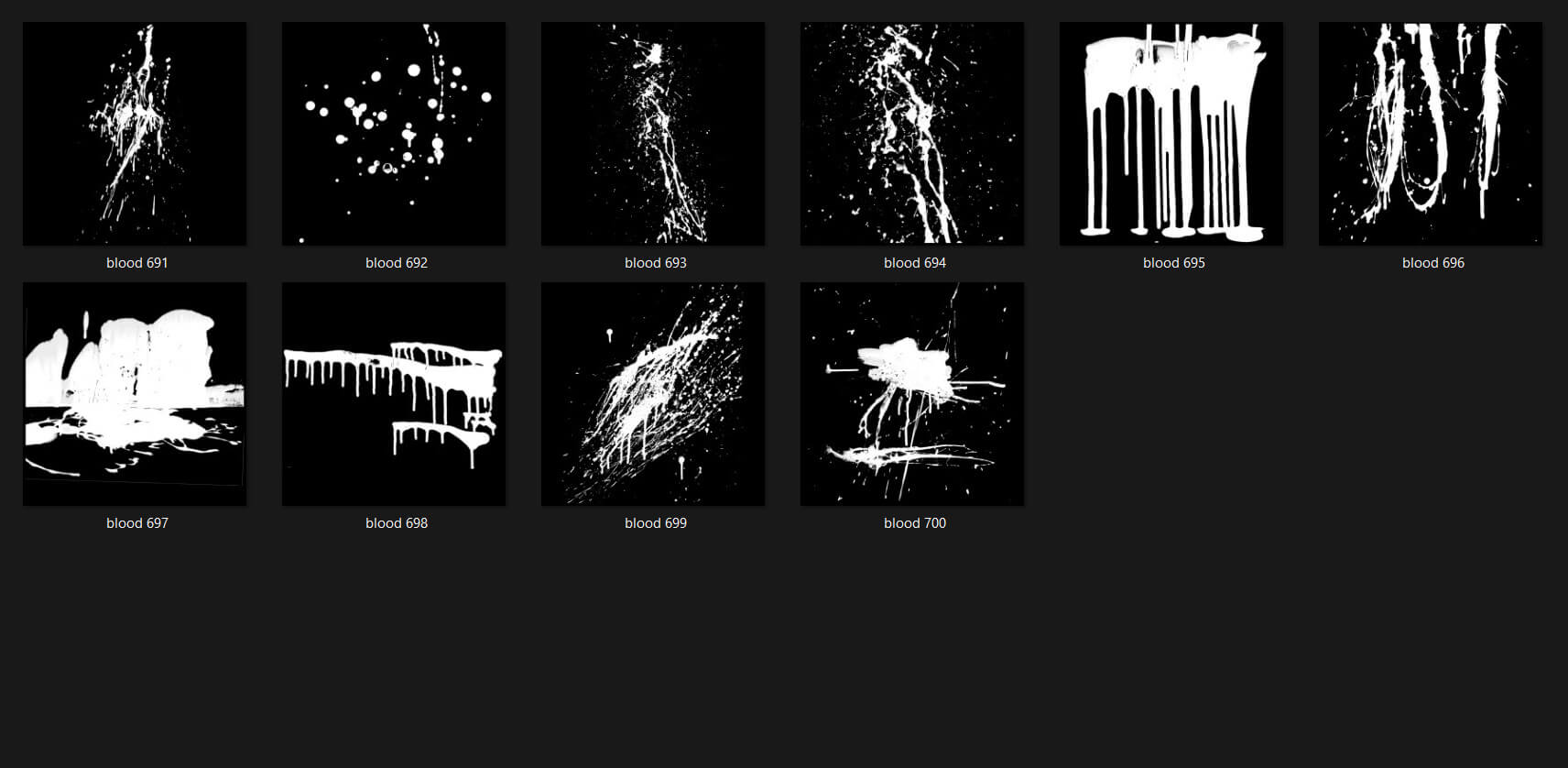 Blood 600 Alpha 2K Size Full Pack Part 7 - 3D Texture by chiraggg_02