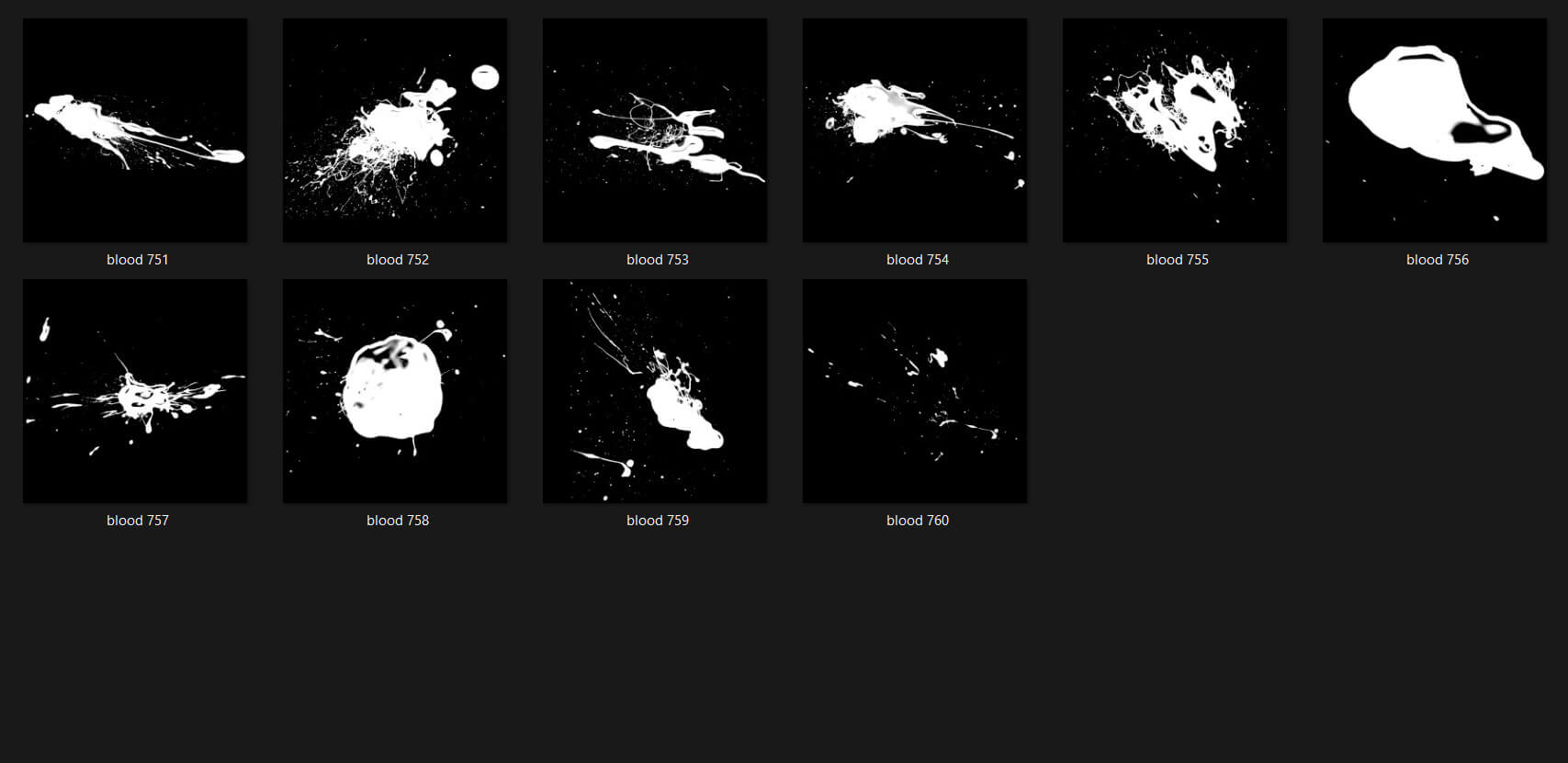 Blood 600 Alpha 2K Size Full Pack Part 8 - 3D Texture by chiraggg_02