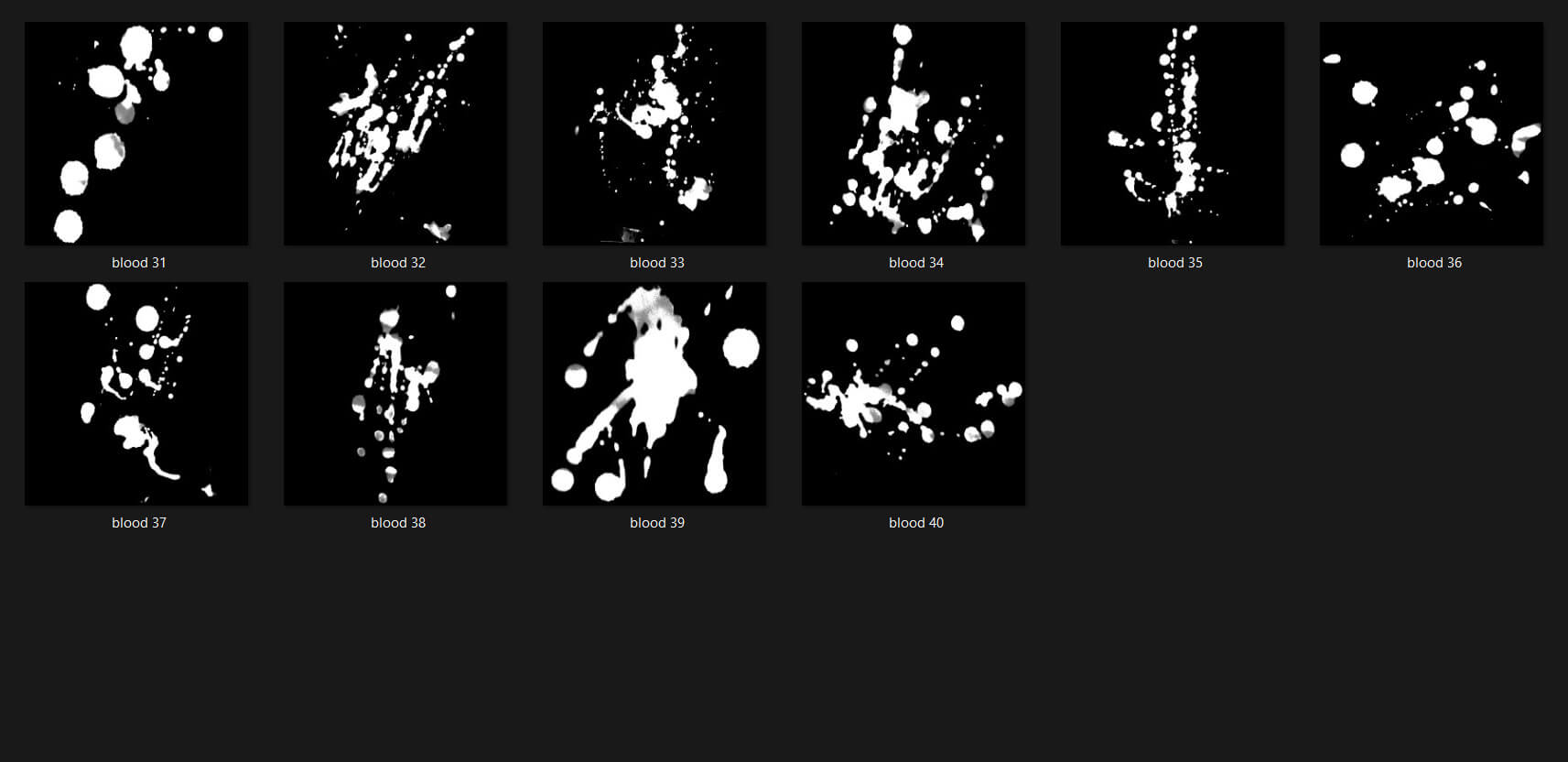 Blood Displacement And Alpha Patterns PNG And JPG 2K Size - 3D Texture ...