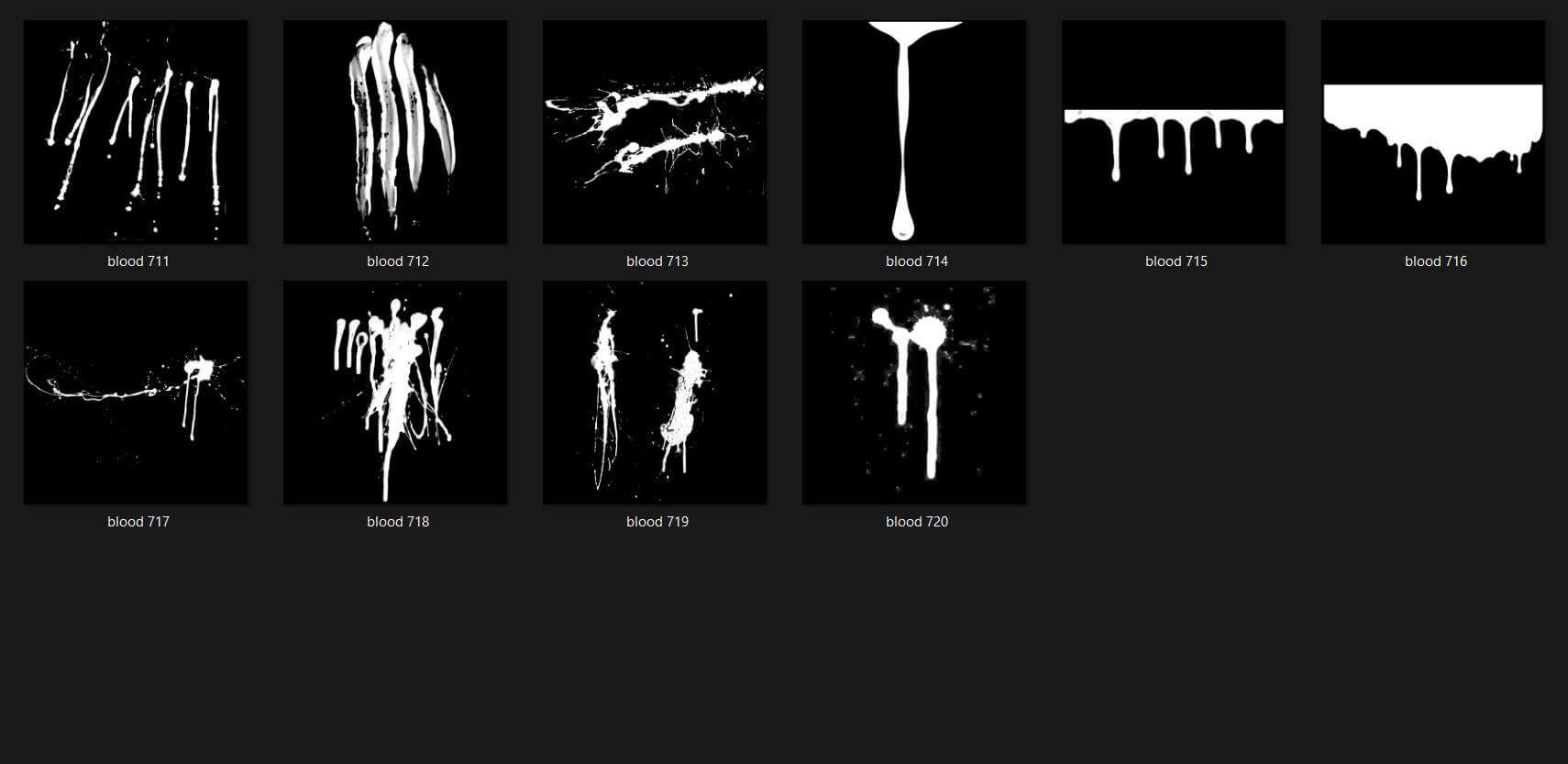 Blood Displacement and Alpha Patterns PNG and JPG 2K Size - 3D Texture ...