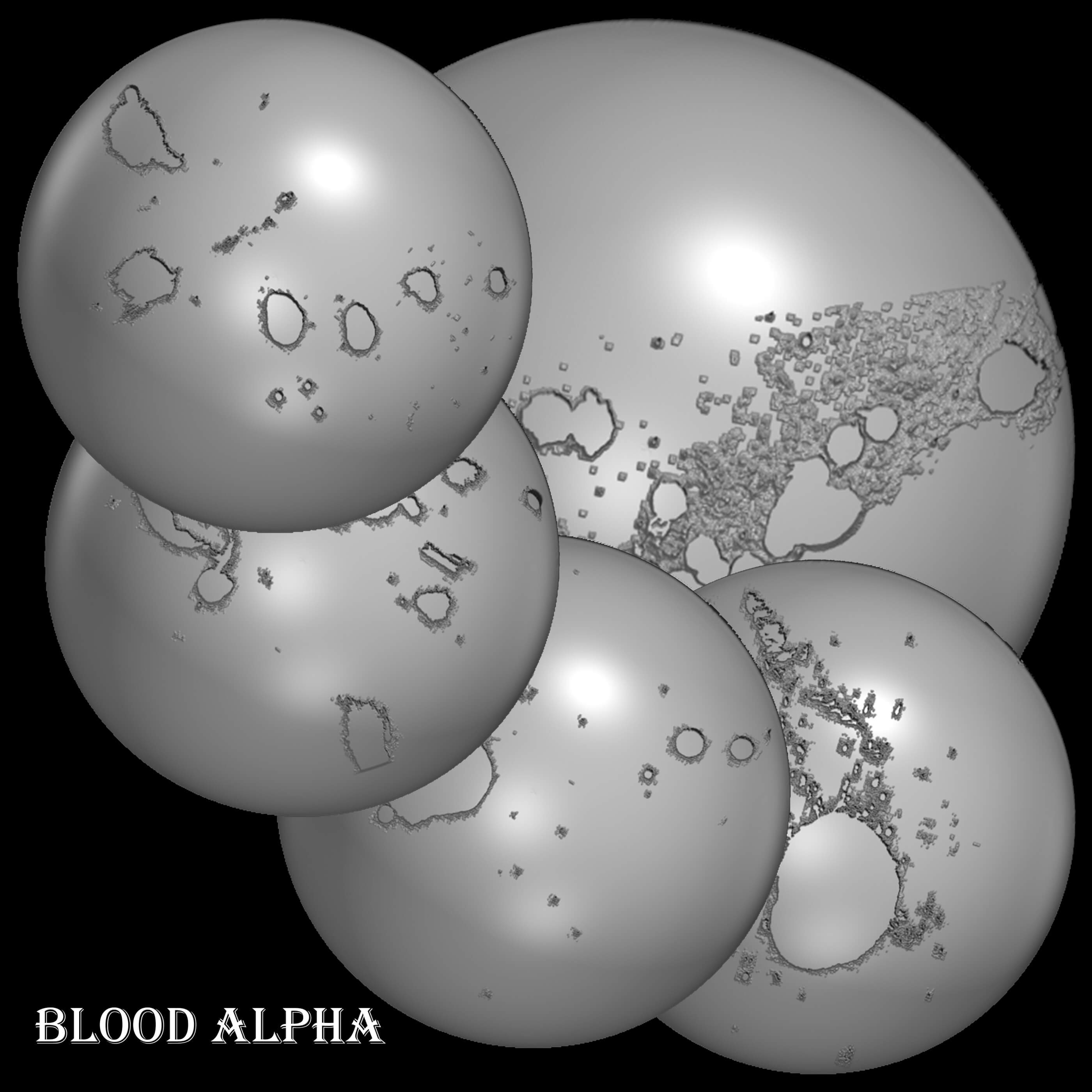 Blood Displacement and Alpha Patterns PNG and JPG 2K Size - 3D Texture ...