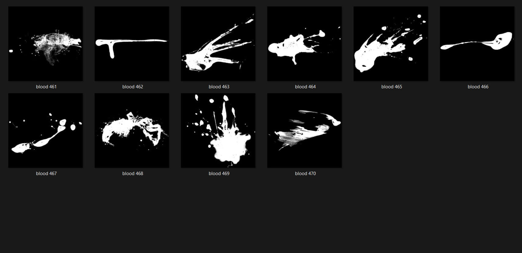 Blood Displacement and Alpha Patterns PNG and JPG 2K Size - 3D Texture ...