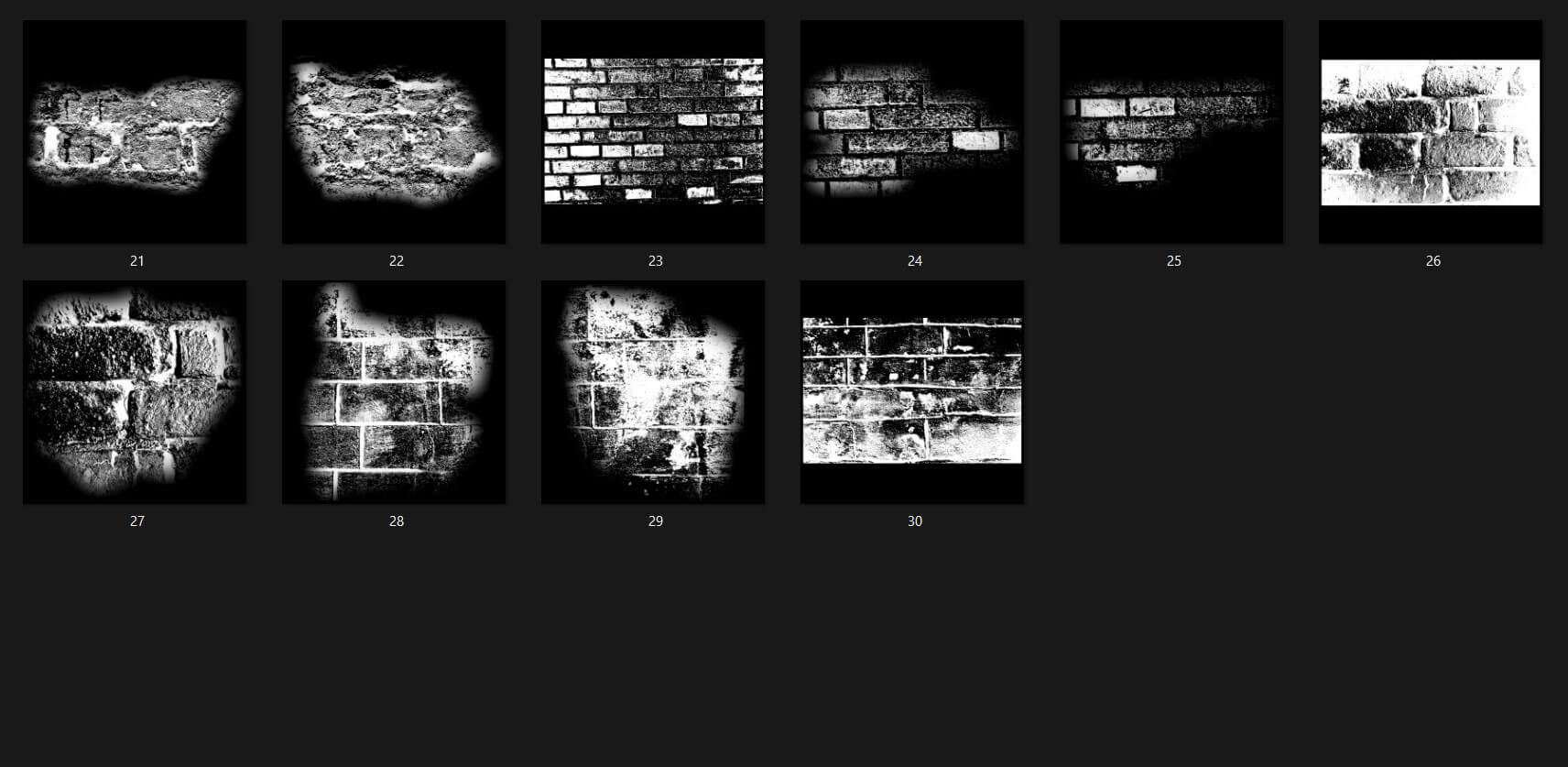 Brick 600 Alpha 4K Size Full Pack Part 1 - 3D Texture by chiraggg_02