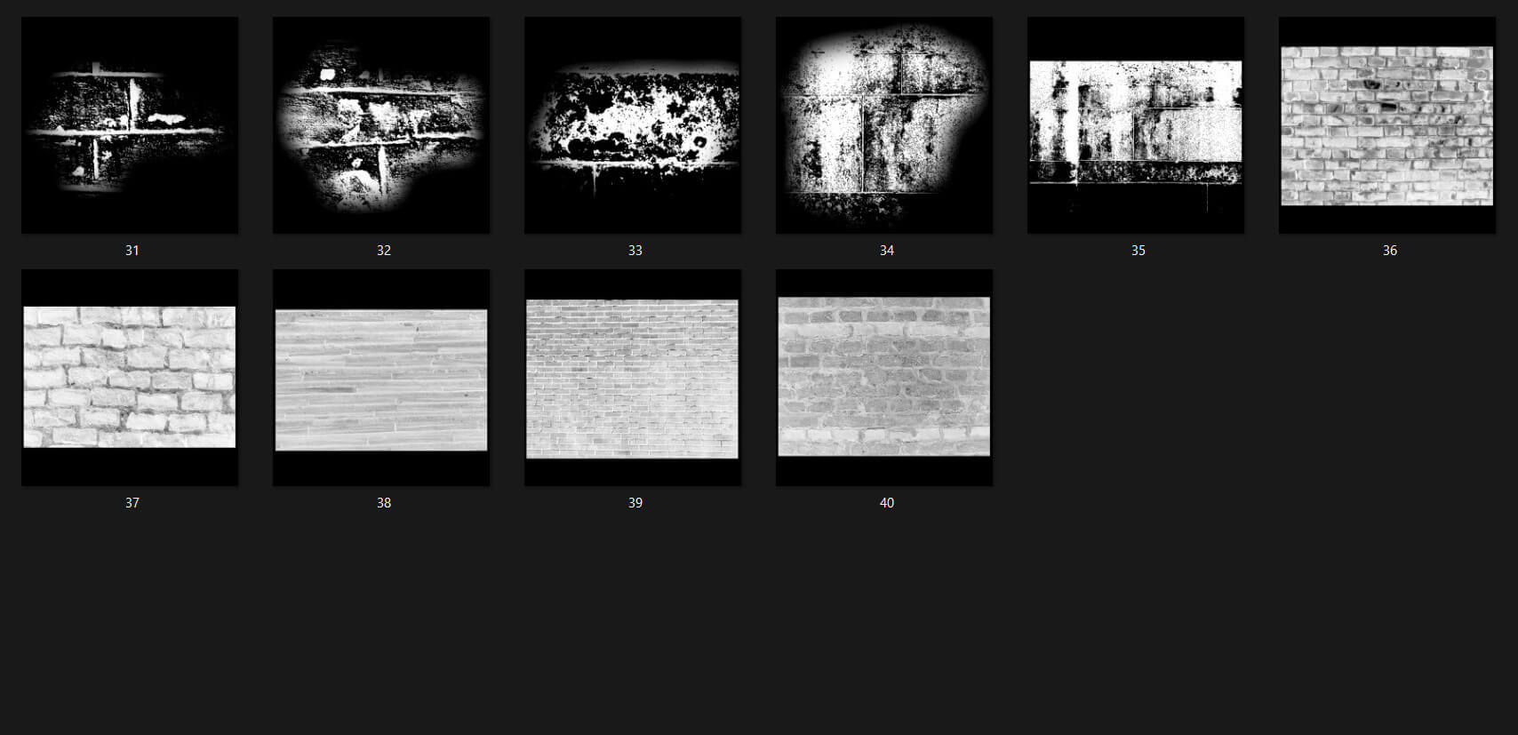 Brick 600 Alpha 4K Size Full Pack Part 1 - 3D Texture by chiraggg_02